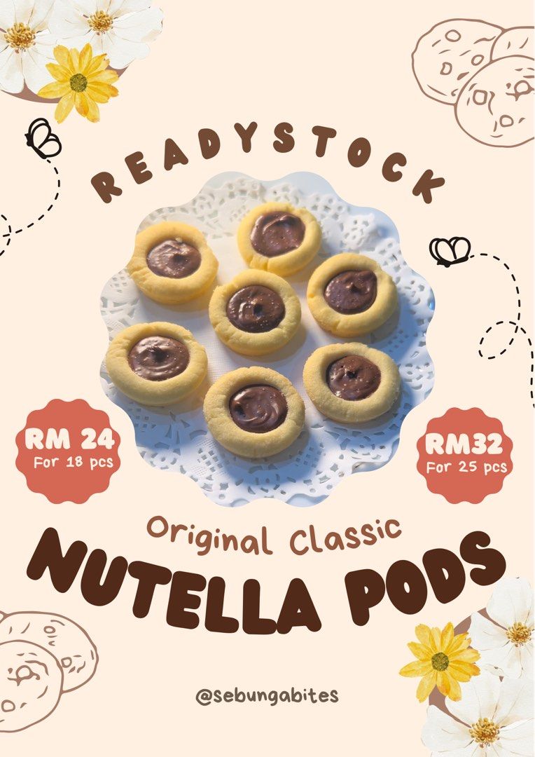 Nutella Pods Original, Food & Drinks, Homemade Bakes on Carousell