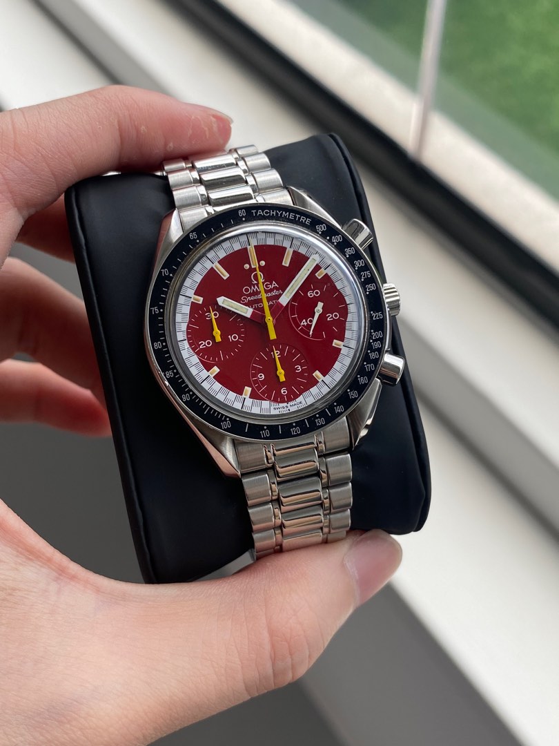 Omega Speedmaster Red Schumacher, Luxury, Watches on Carousell