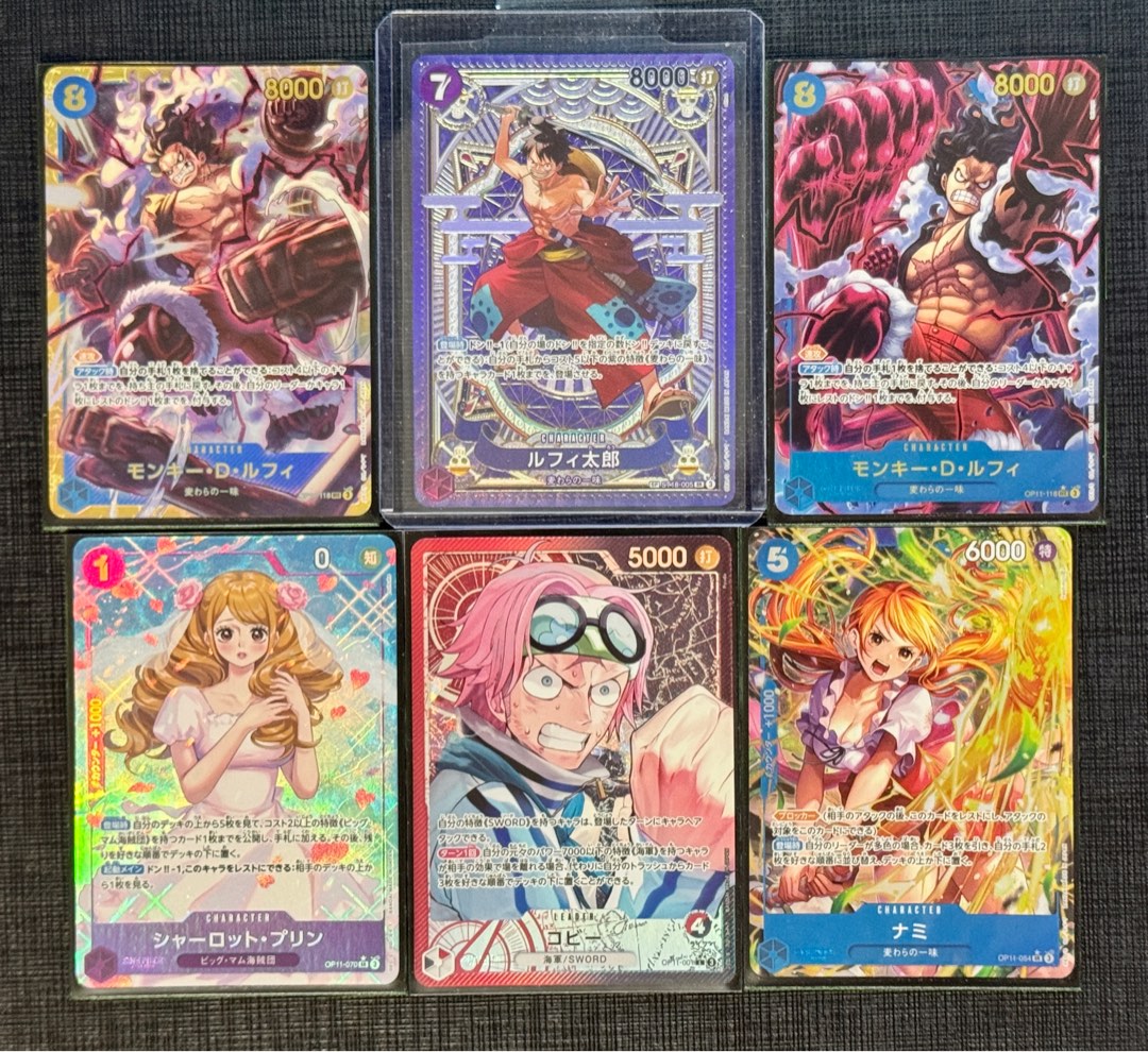 Monkey.D.Luffy OP11-118 Luffy-Tarou ST18-005 AA Charlotte Pudding OP11-070 Koby OP11-001 Nami ...