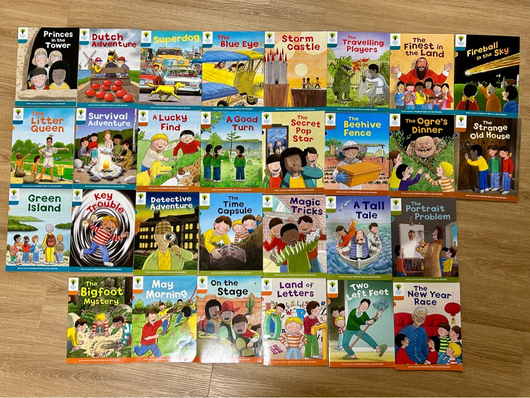 Oxford Reading Tree Level 6-9 + Phonics (Total 35 books), 興趣及遊戲, 書本 ...