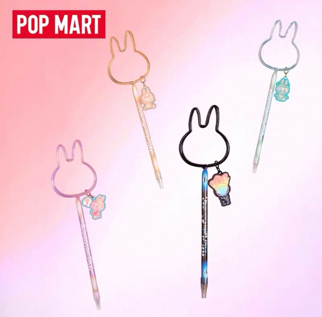 Popmart Labubu v3 Big into Energy pens with charms (In stock), Hobbies ...