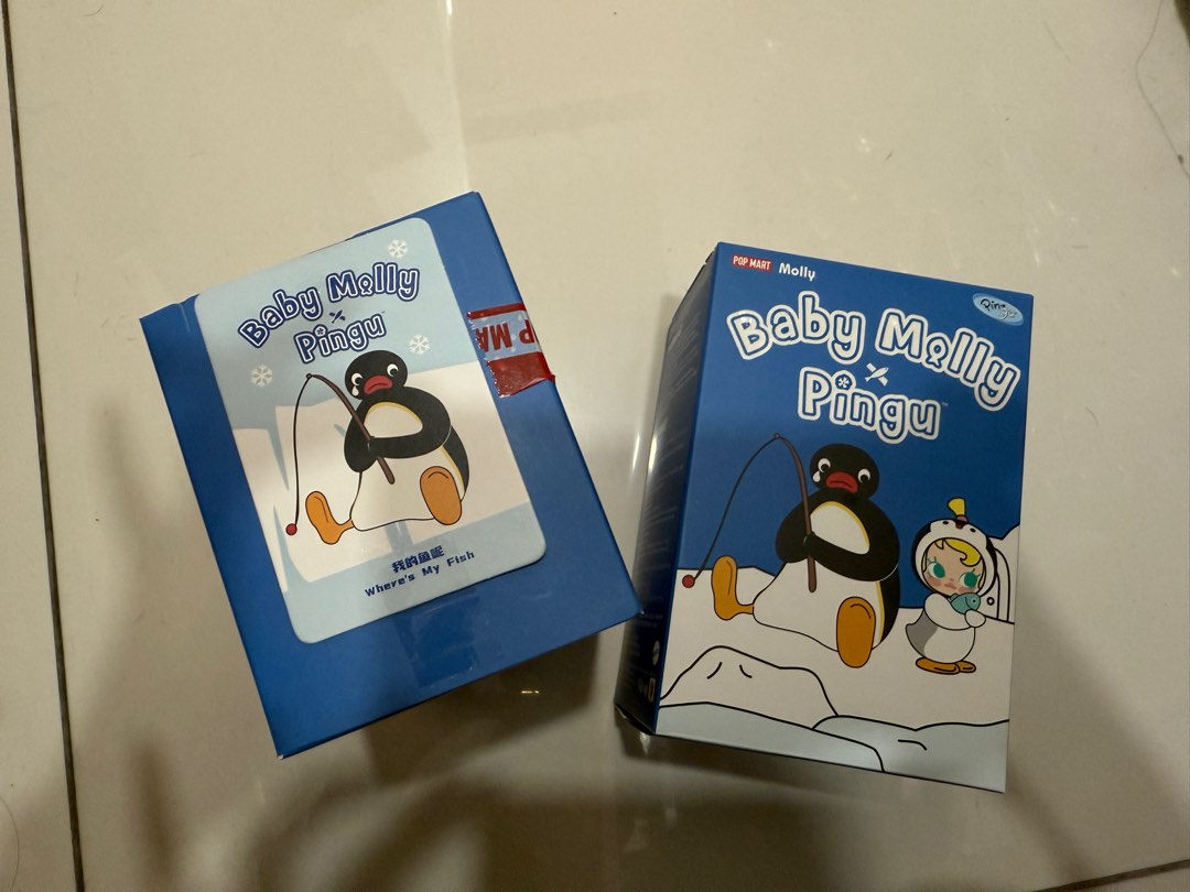 Popmart molly x pingu what the fish , Hobbies & Toys, Toys & Games on ...