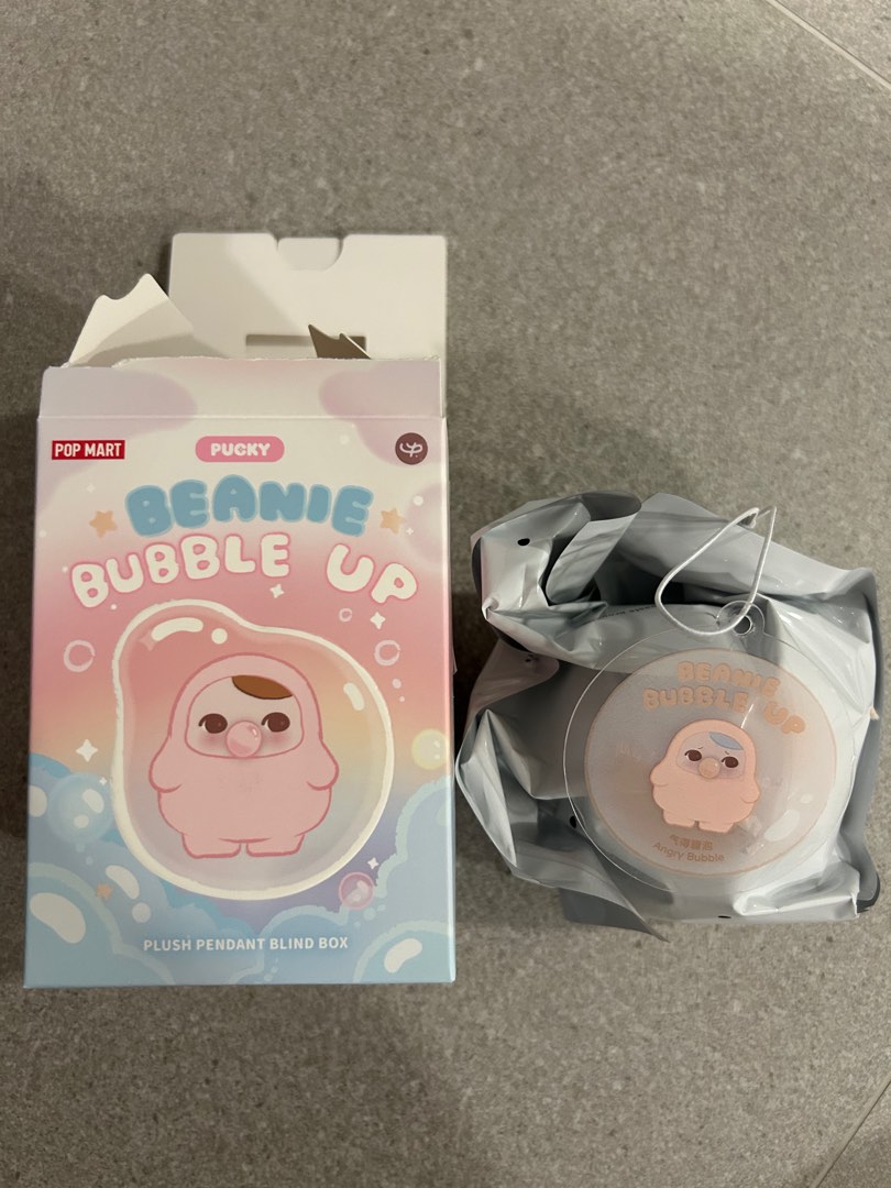 Popmart Pucky Beanie Bubble up - Angry Bubble, Hobbies & Toys ...