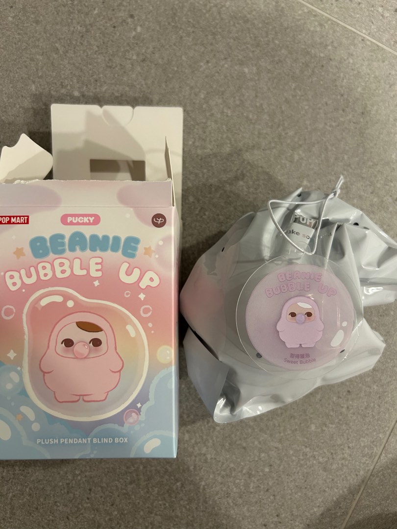 Popmart Pucky Beanie Bubble up (Sweet Bubble), Hobbies & Toys ...