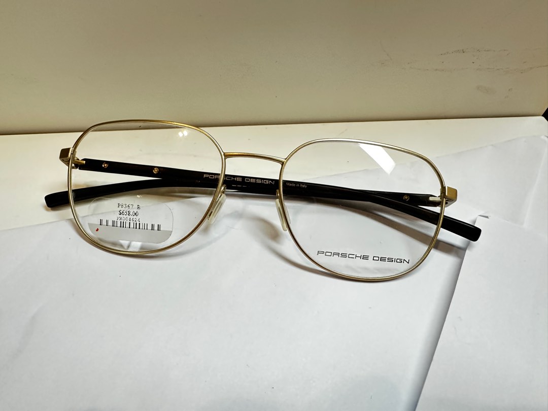 Porsche Design P8367 gold spectacle frame, Men's Fashion, Watches ...
