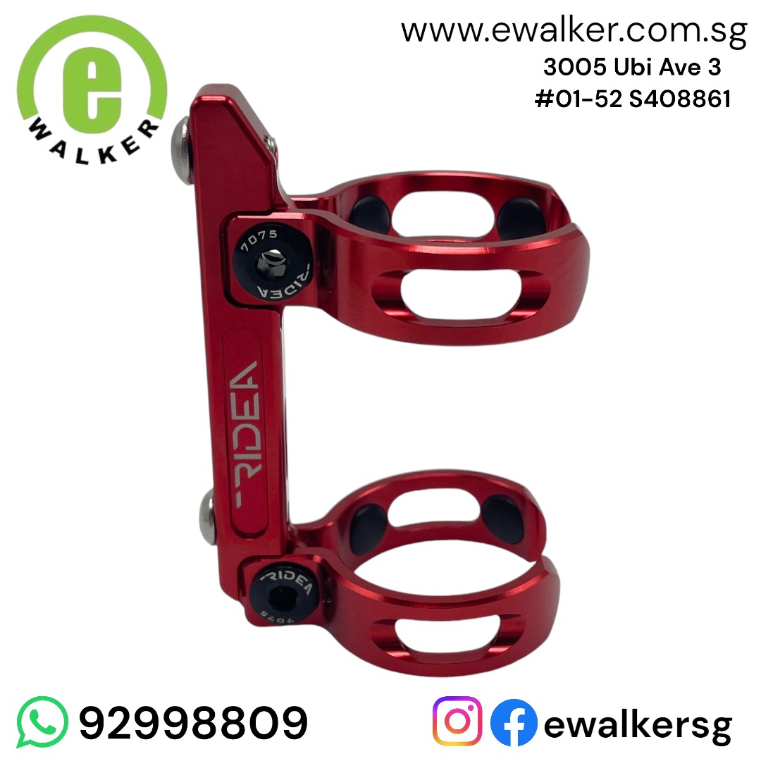 Ridea CAD bottle cage adapter for Birdy, Brompton and mini velo, Sports ...