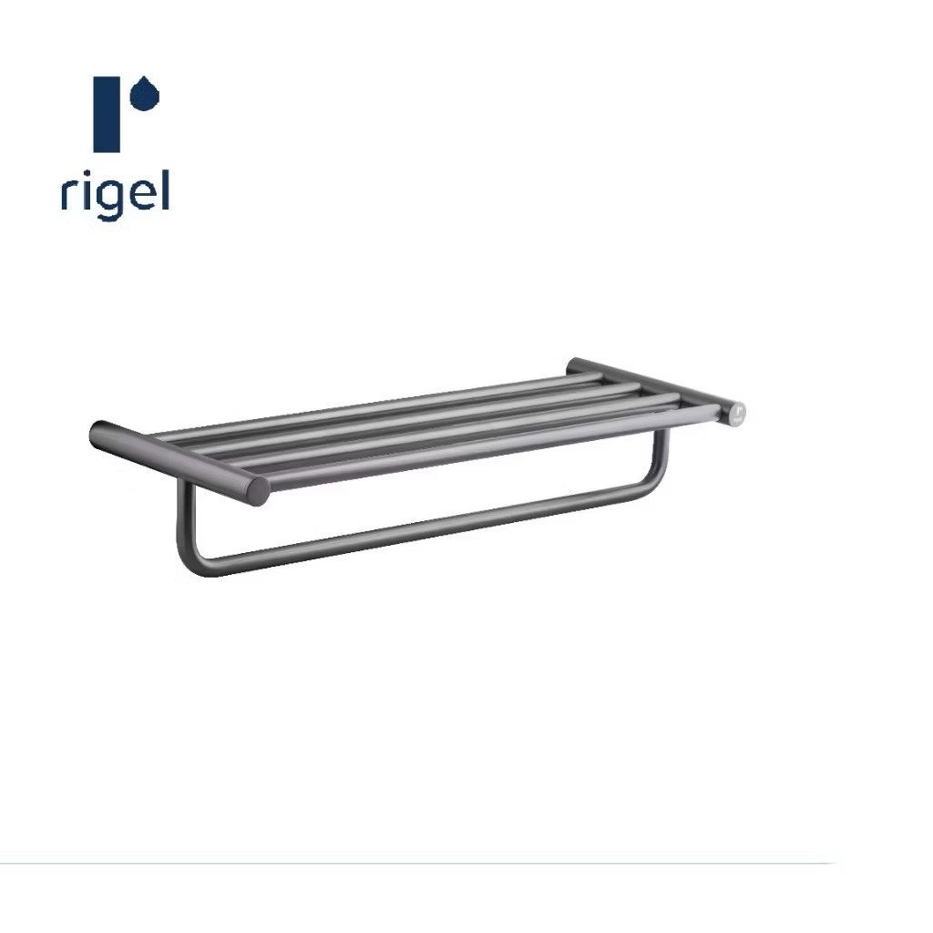 Rigel Gun Metal Towel Shelf TS6910, Furniture & Home Living, Bathroom ...