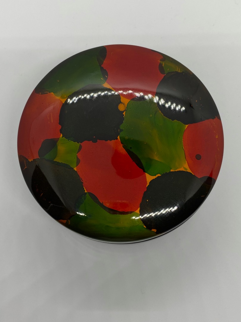 Round and Lidded Lacquer Box for Trinkets/Candies Handmade in Vietnam ...