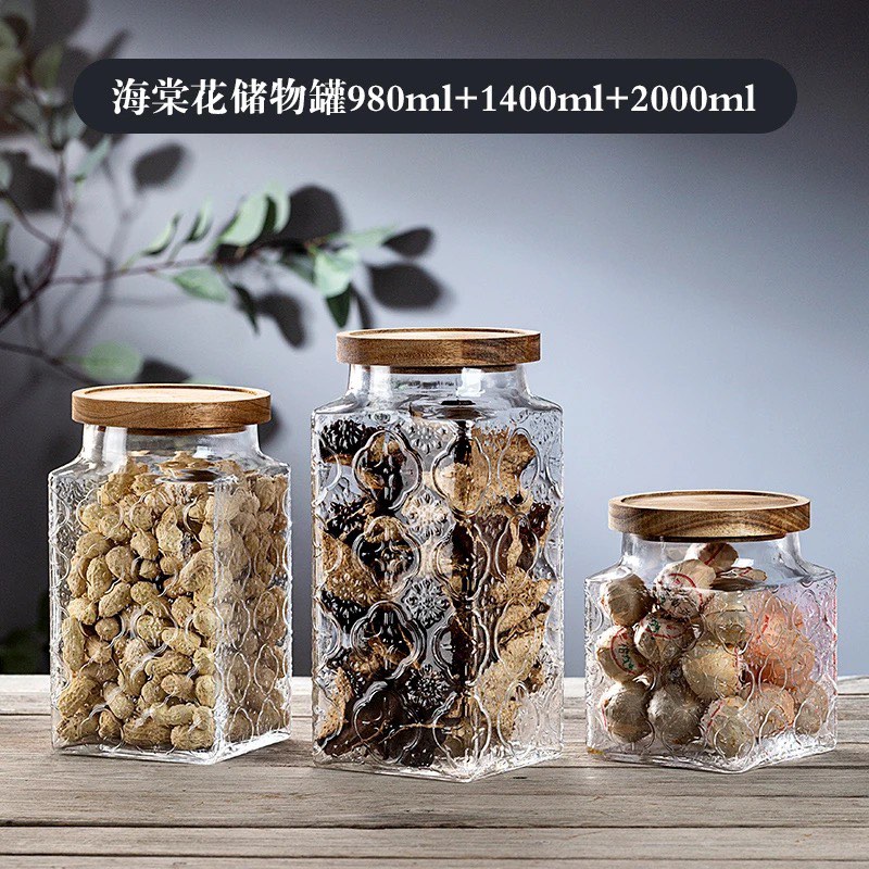Sealed Glass Jar Set 3, Food & Drinks, Other Food & Drinks on Carousell