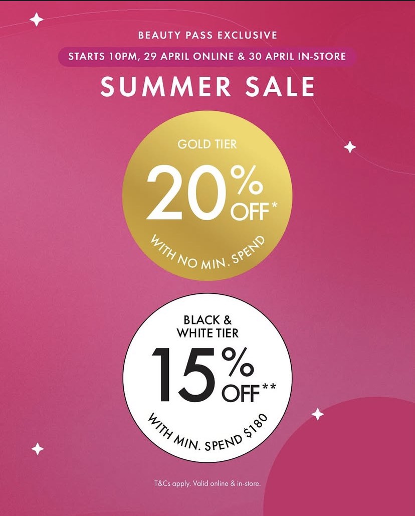 Sephora Gold Member Summer Sale 20% Off 2025, Beauty & Personal Care ...