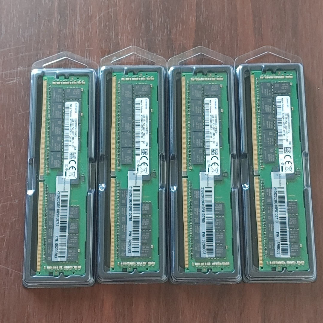 Server Memory ECC DDR4 RDIMM RAM 128GB - 4 sticks of 32GB each ...