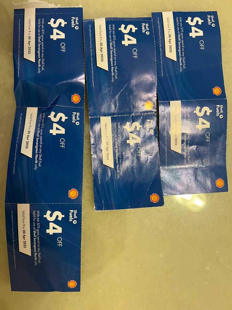 Shell voucher, Tickets & Vouchers, Vouchers on Carousell