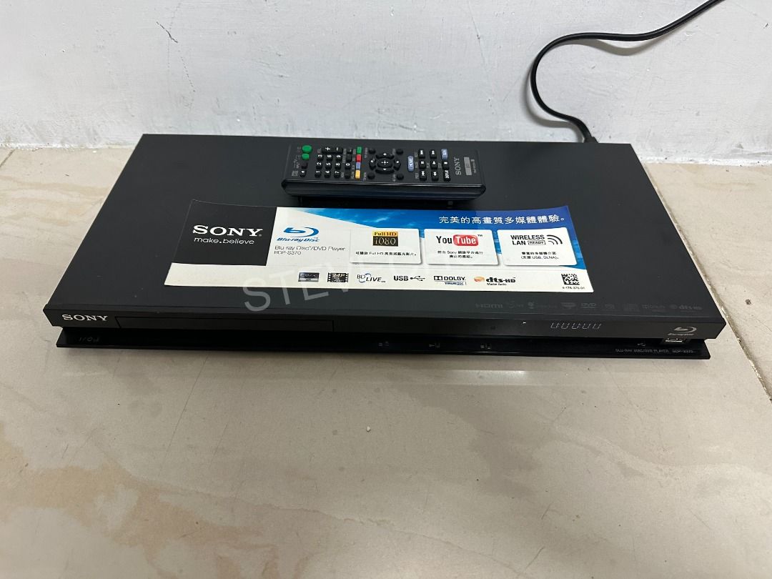 SONY BDP S370 DVD/CD撥放器 HDMI 同軸/光纖/色差輸出 USB/藍光/有原廠遙控器, 耳機及錄音音訊設備, 音樂播放裝置 MP3及CD 播放器在旋轉拍賣