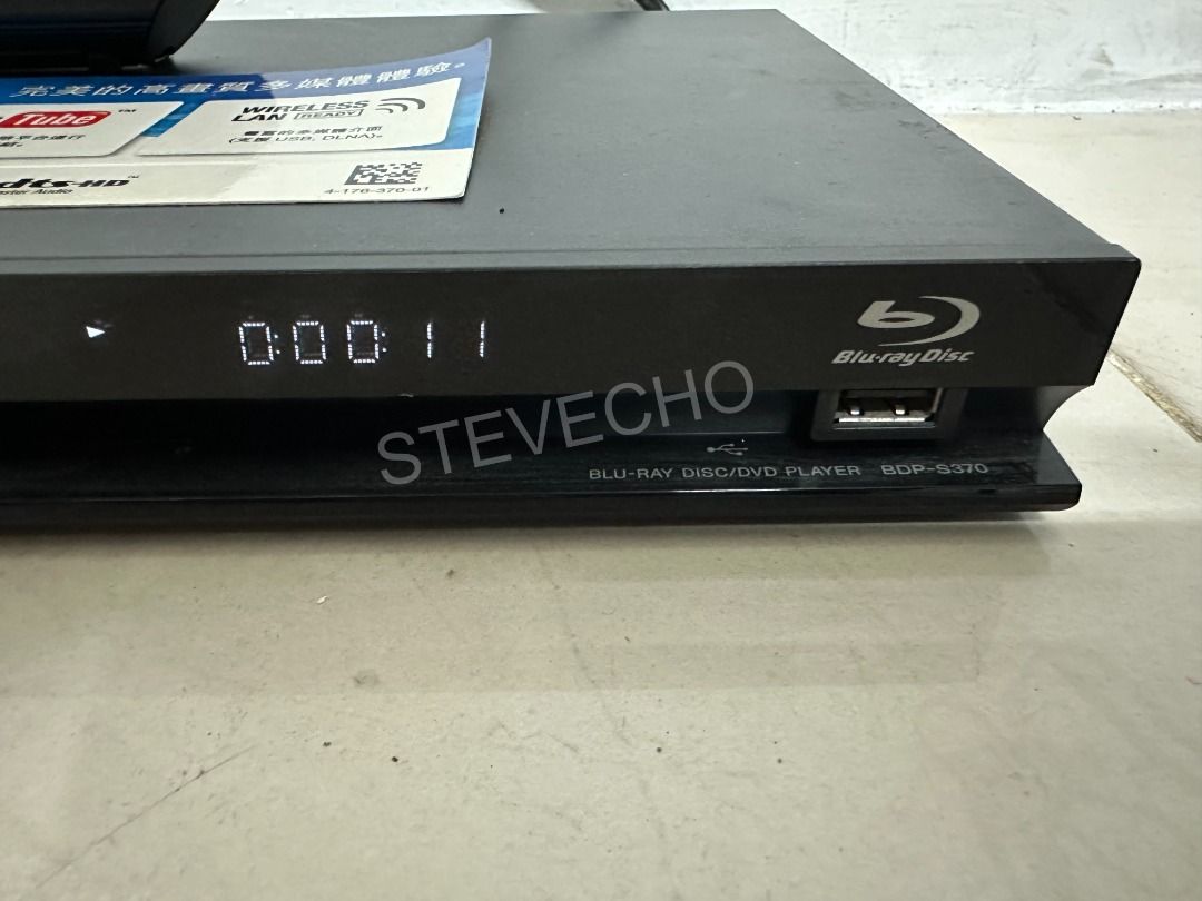 SONY BDP S370 DVD/CD撥放器 HDMI 同軸/光纖/色差輸出 USB/藍光/有原廠遙控器, 耳機及錄音音訊設備, 音樂播放裝置 MP3及CD 播放器在旋轉拍賣