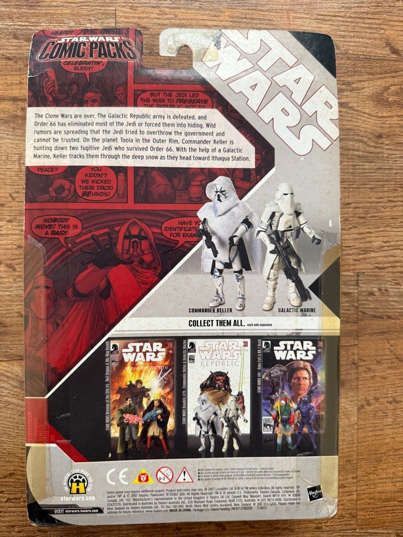 Star Wars Comics Pack : Republic Commander Keller & Galactic Marine ...