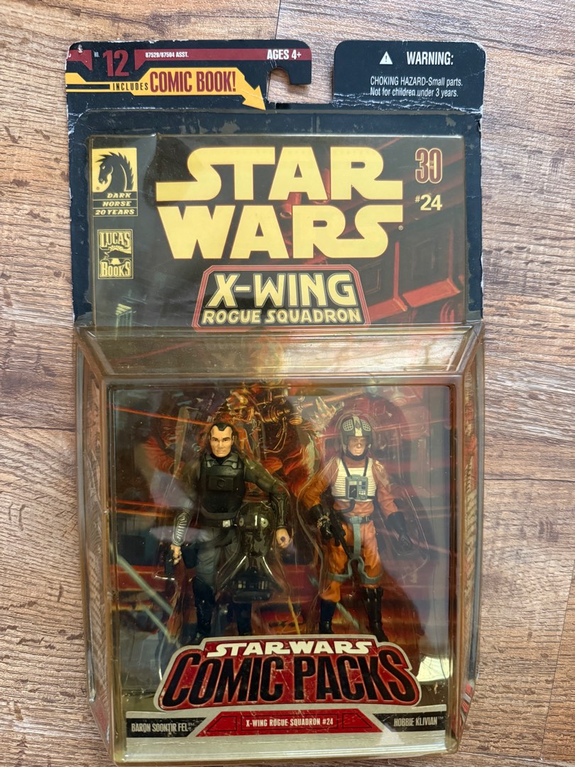 Star Wars Comics Pack : X-Wing Squadron Baron Soontir Fel & Hobbie ...