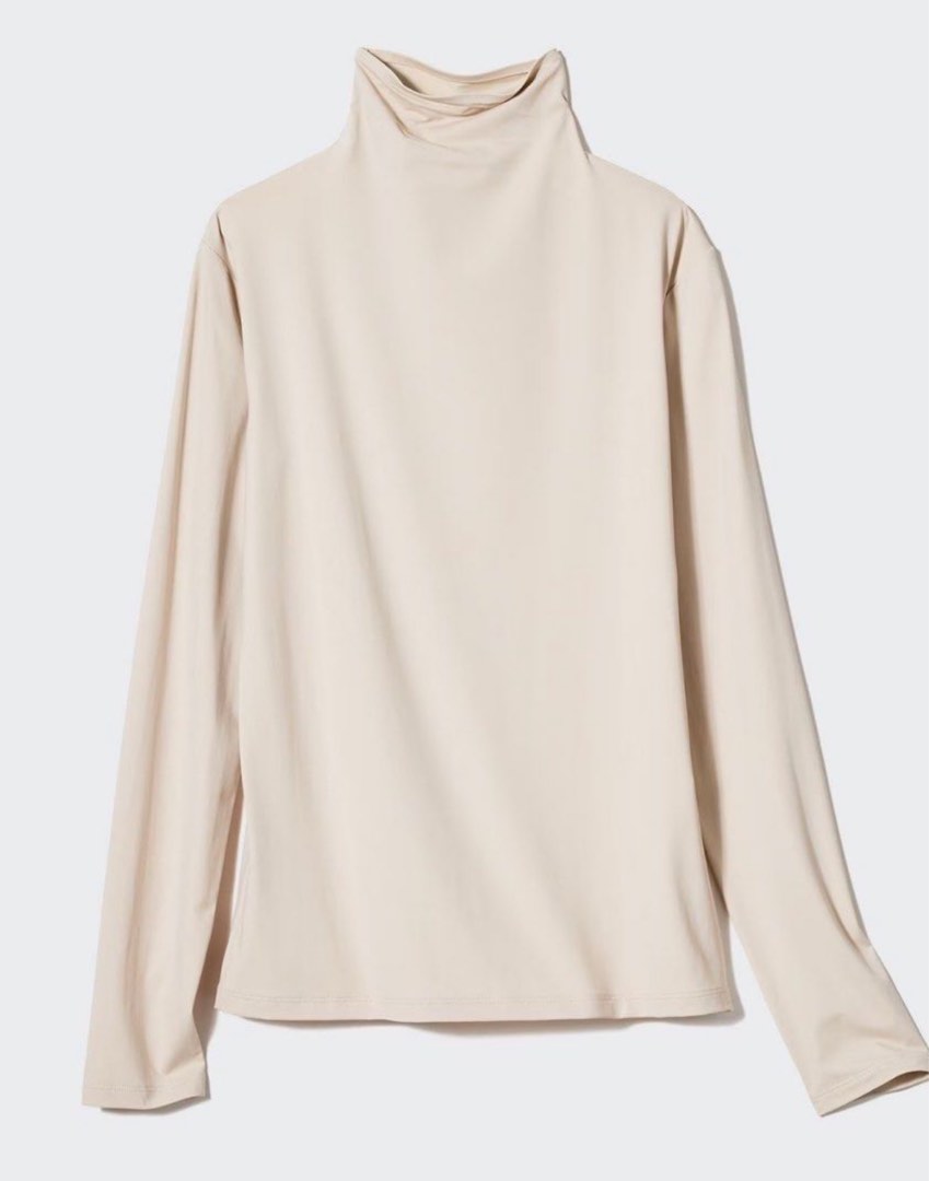 Uniqlo neck long sleeve ( saiz M ), Women's Fashion, Muslimah Fashion ...