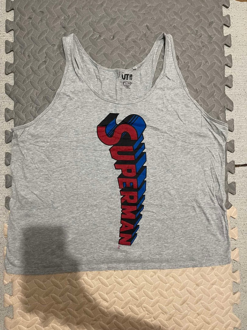 Uniqlo Superman Sando, Women's Fashion, Tops, Sleeveless on Carousell