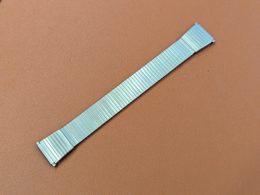 Vintage Watch Metal Elastic Expandable Extendable Stretch Band Bracelet ...