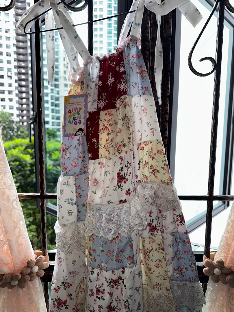 vintagewknd patchwork cottagecore dress, Women's Fashion, Dresses ...