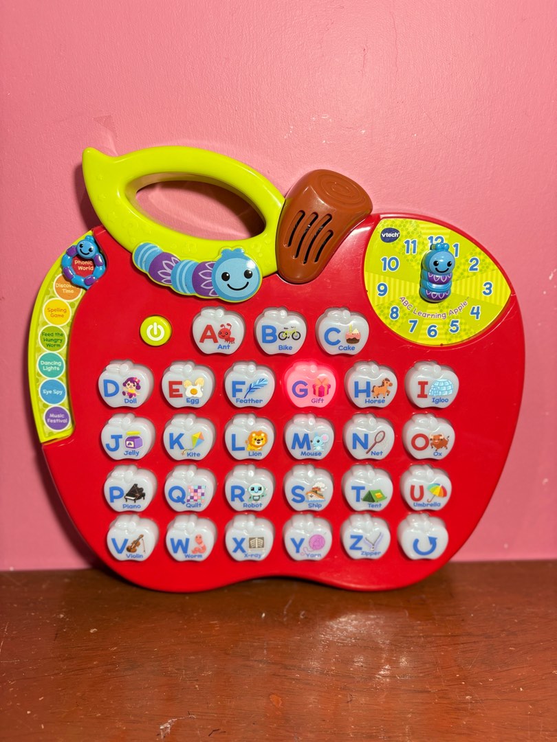 VTech ABC Learning Apple, Red, Hobbies & Toys, Toys & Games on Carousell