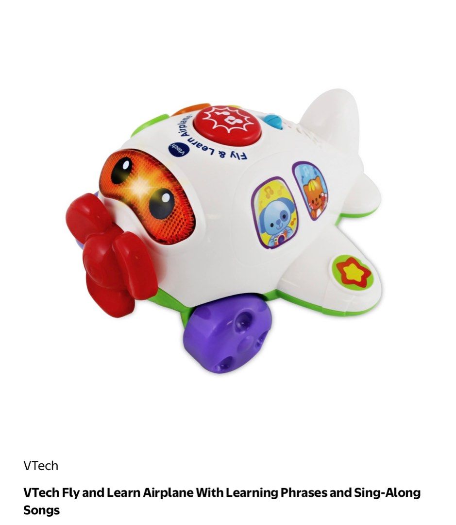Vtech Fly & Learn Airplane, Babies & Kids, Infant Playtime on Carousell