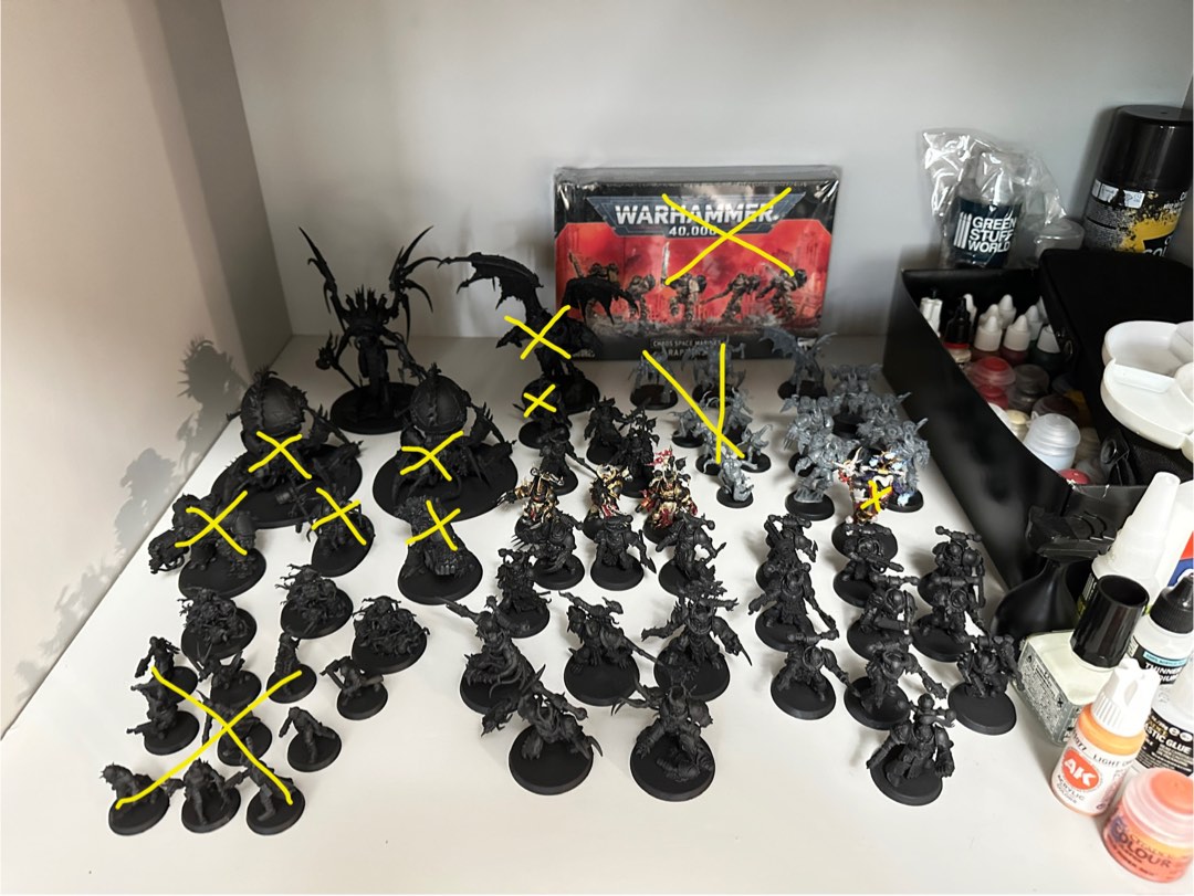Warhammer 40K Chaos Space Marines CSM Army + FREE CSM Codex book ...