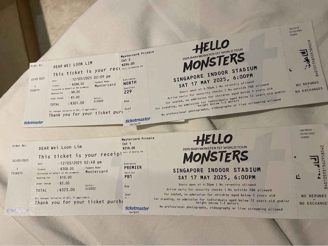 WTS-BabyMonster First World Tour in Singapore, Tickets & Vouchers ...