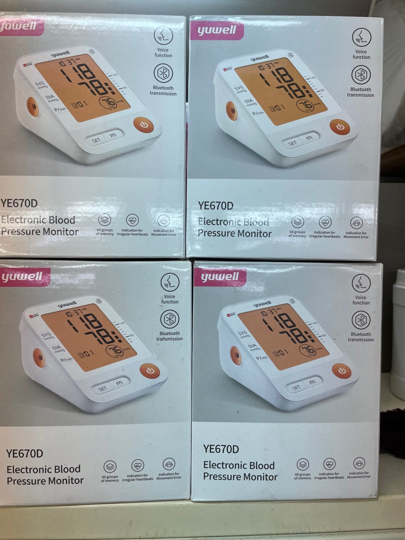 Yuwell Blood Pressure Monitor, Health & Nutrition, Health Monitors ...