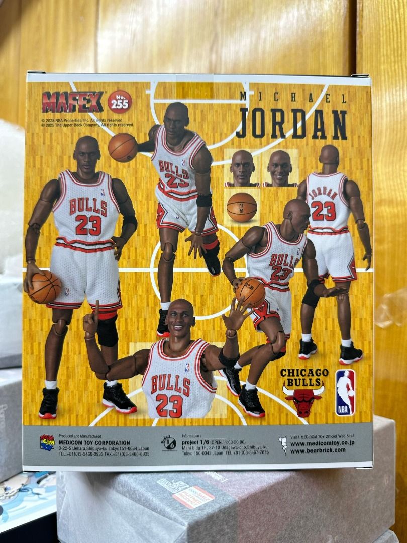 全新 日版 Medicom Toy MAFEX No.255 Michael Jordan NBA Chicago Bulls HOME ...