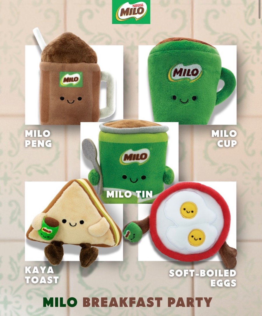 [ full set of 5 toys ] authentic sealed instock Milo breakfast party ...