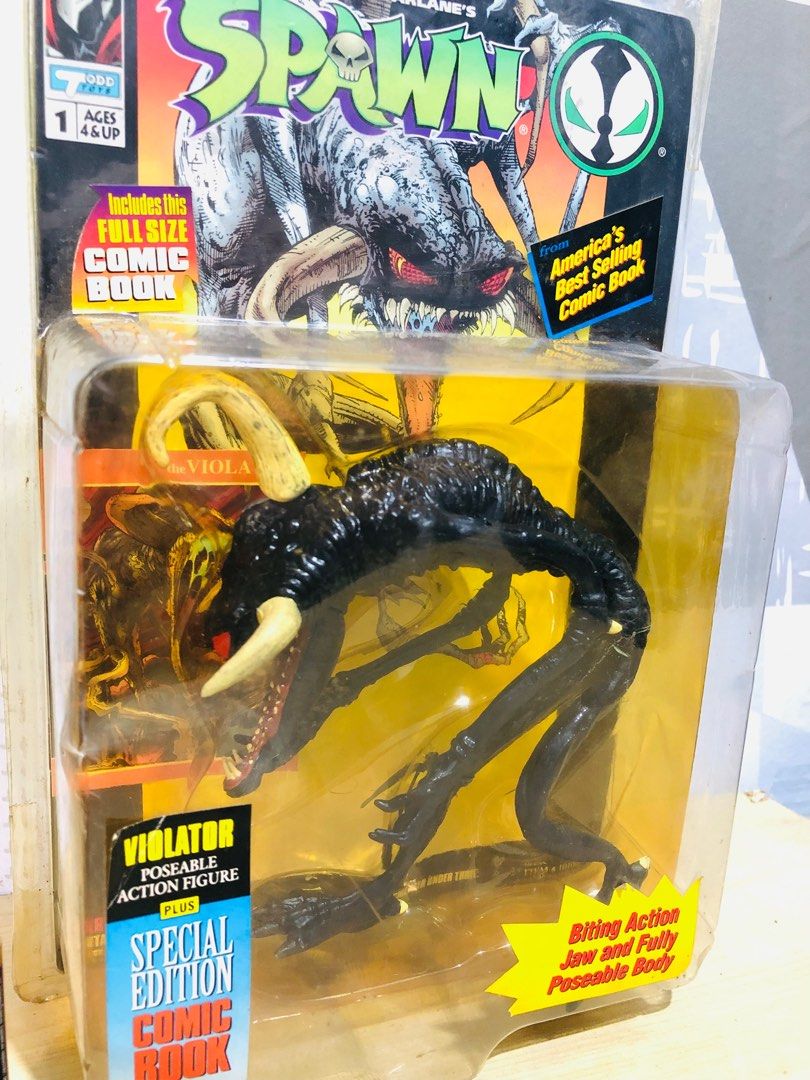 Action Figure SPAWN VIOLATOR Special Edition COMIC BOOK With Anime VHS ...