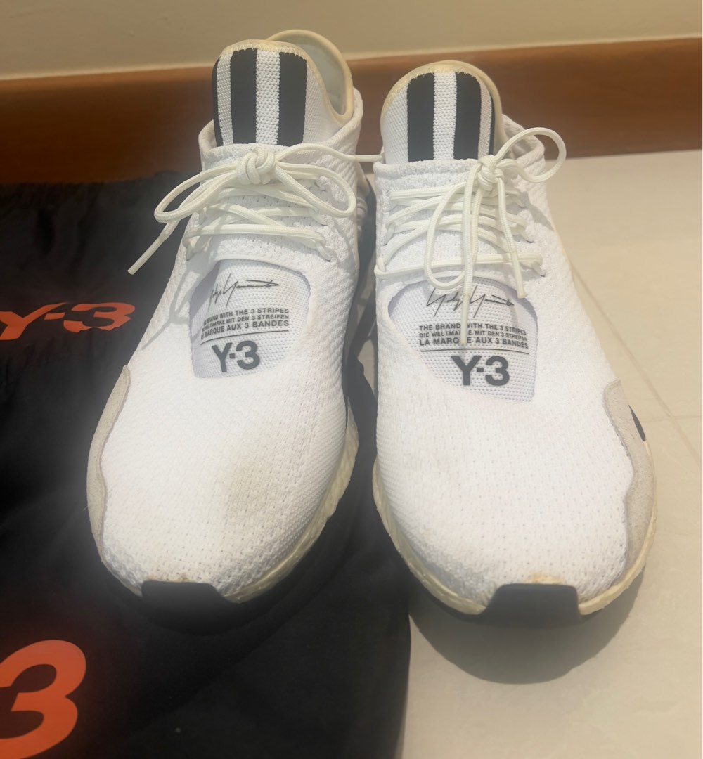 adidas Y3 - Saikou White - Sneaker , Men's Fashion, Footwear, Sneakers on Carousell