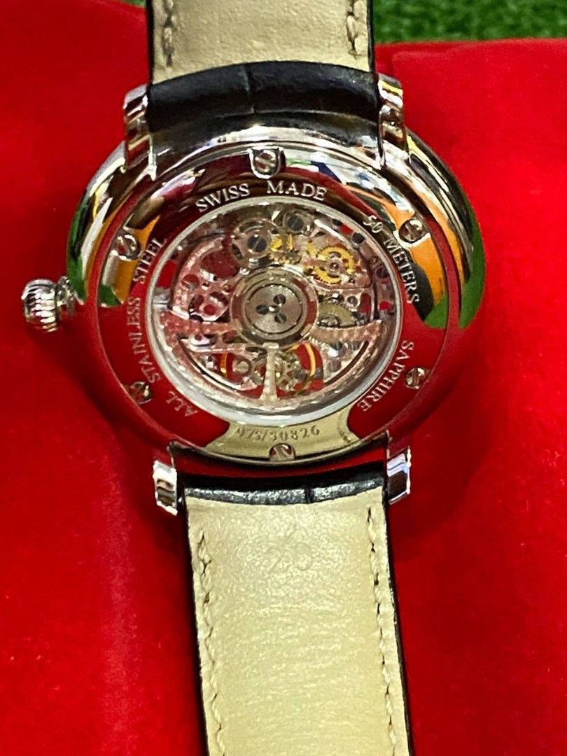 AEROWATCH wristwatch model Heritage Slim Skeleton dial ref 975/50826 ...