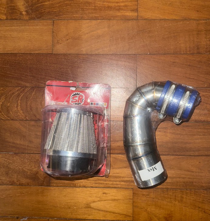 aerox air intake open pod, Motorcycles, Motorcycle Accessories on Carousell