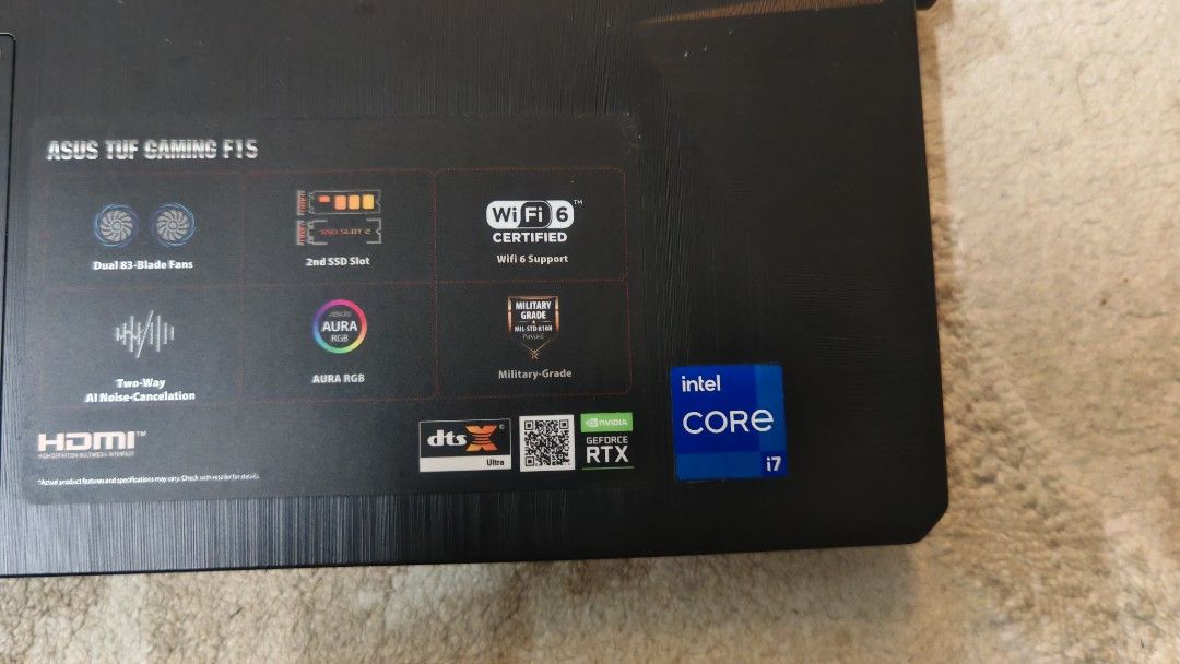 Asus tuff gaming F15 - I7 ( RTX 3050 Ti), Computers & Tech, Laptops ...