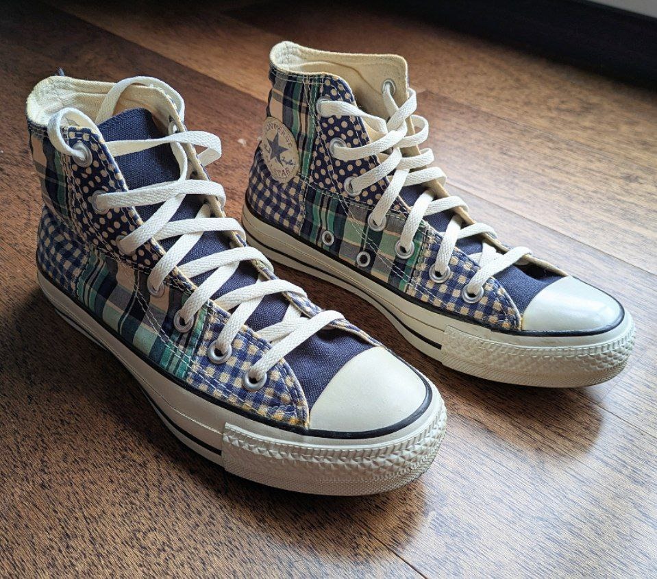 Authentic Converse Chuck Taylor All Stars Checkered, Women's Fashion ...