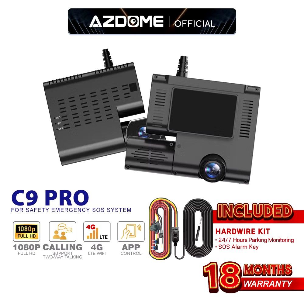 Brand New Unused AZDOME C9 PRO Vehicle Dashcam with Hardwire Kit, Auto ...