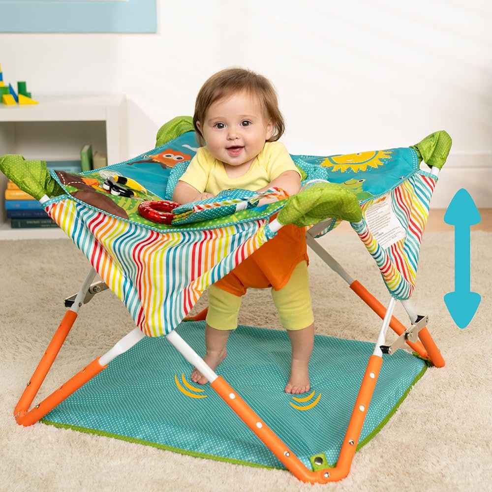 BRIGHT STARTS POP N JUMP PORTABLE ACTIVITY 6m-1y, Babies & Kids, Infant ...
