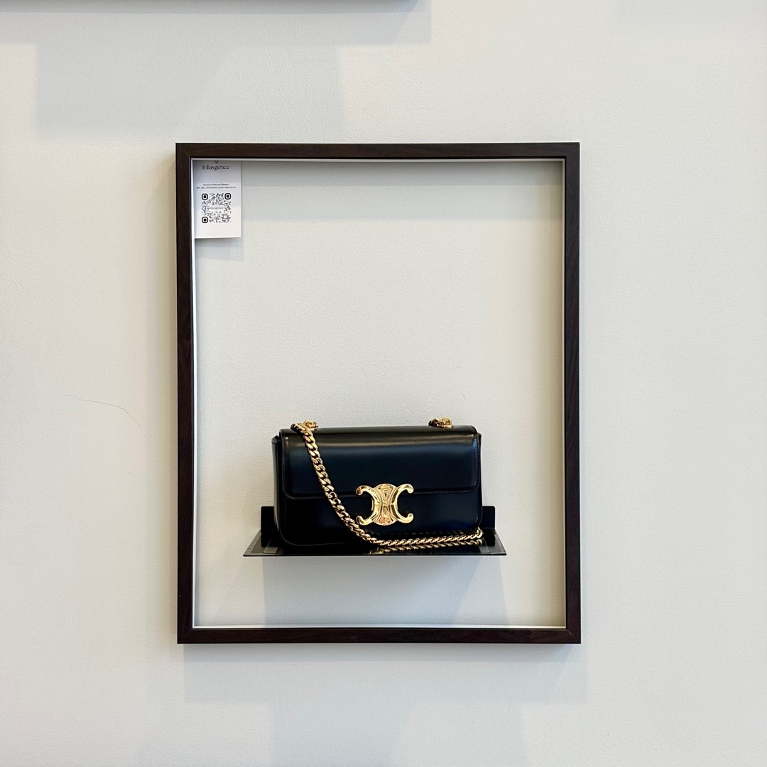 Celine Triomphe Chain Shoulder Bag, Luxury, Bags & Wallets on Carousell