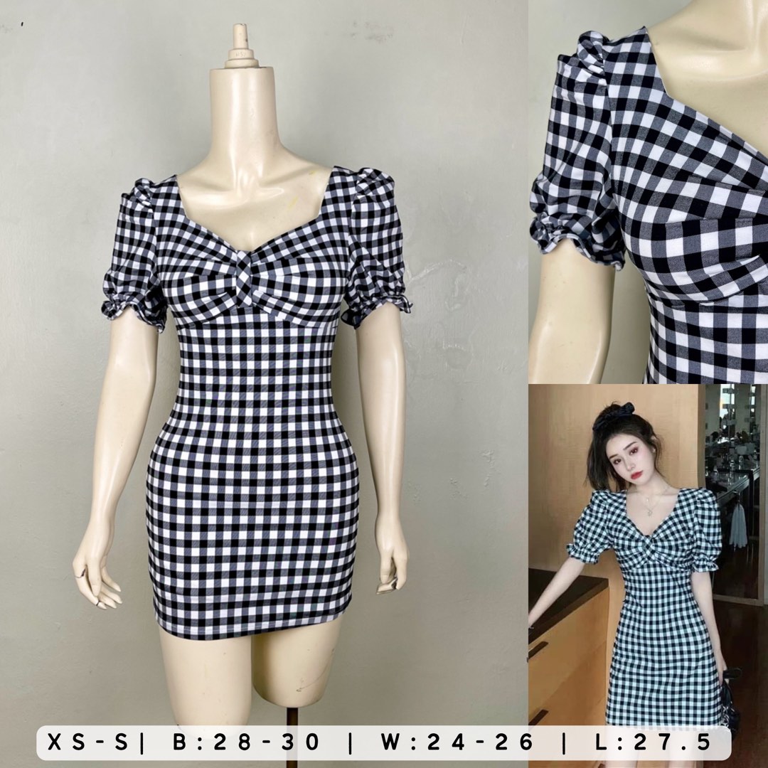 CHECKERED MINI DRESS, Women's Fashion, Dresses & Sets, Dresses on Carousell
