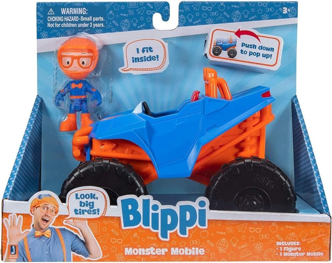 [clearing] Blippi Monster Truck Mobile - Mini Vehicle with Freewheeling ...