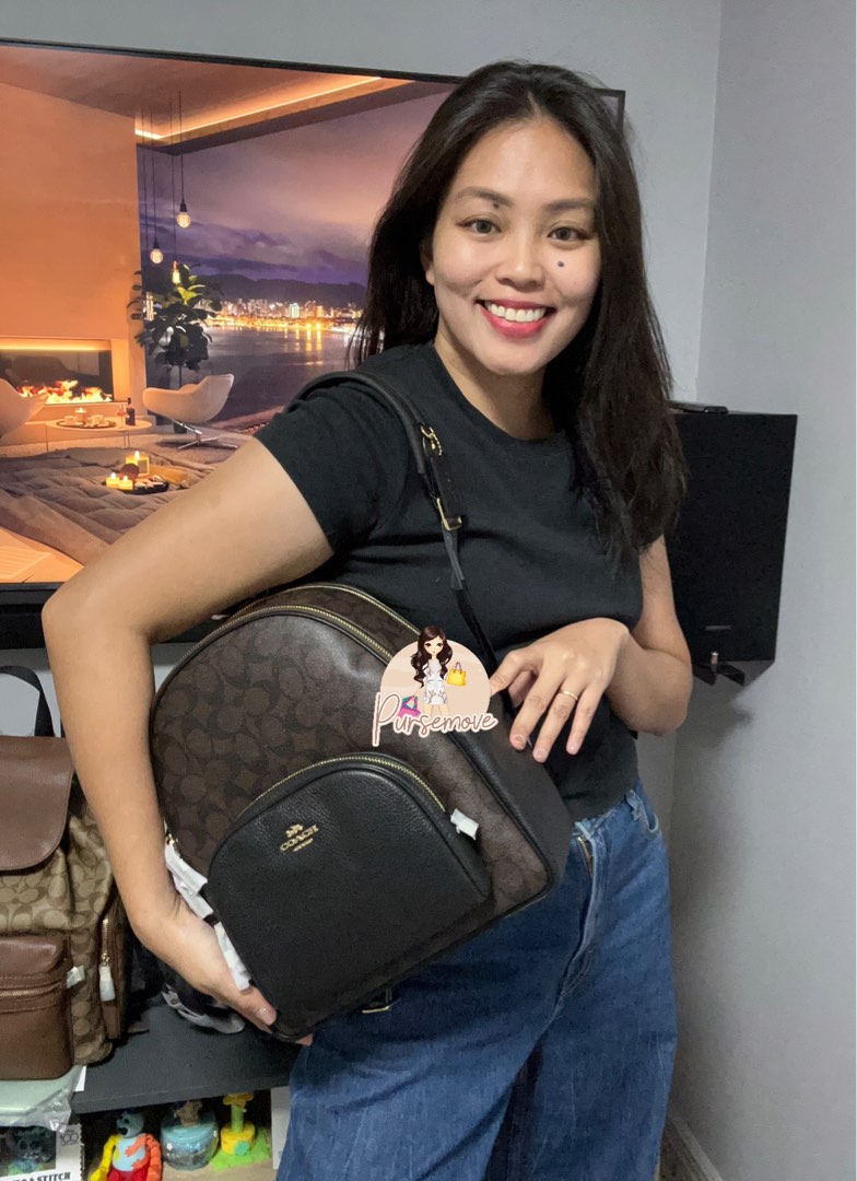 Coach court medium backpack, Luxury, Bags & Wallets on Carousell
