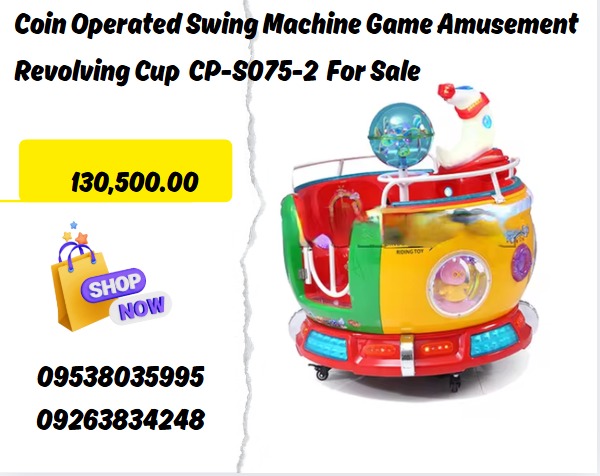 Coin Operated Swing Machine Game Amusement Revolving Cup CP-S075-2 For ...