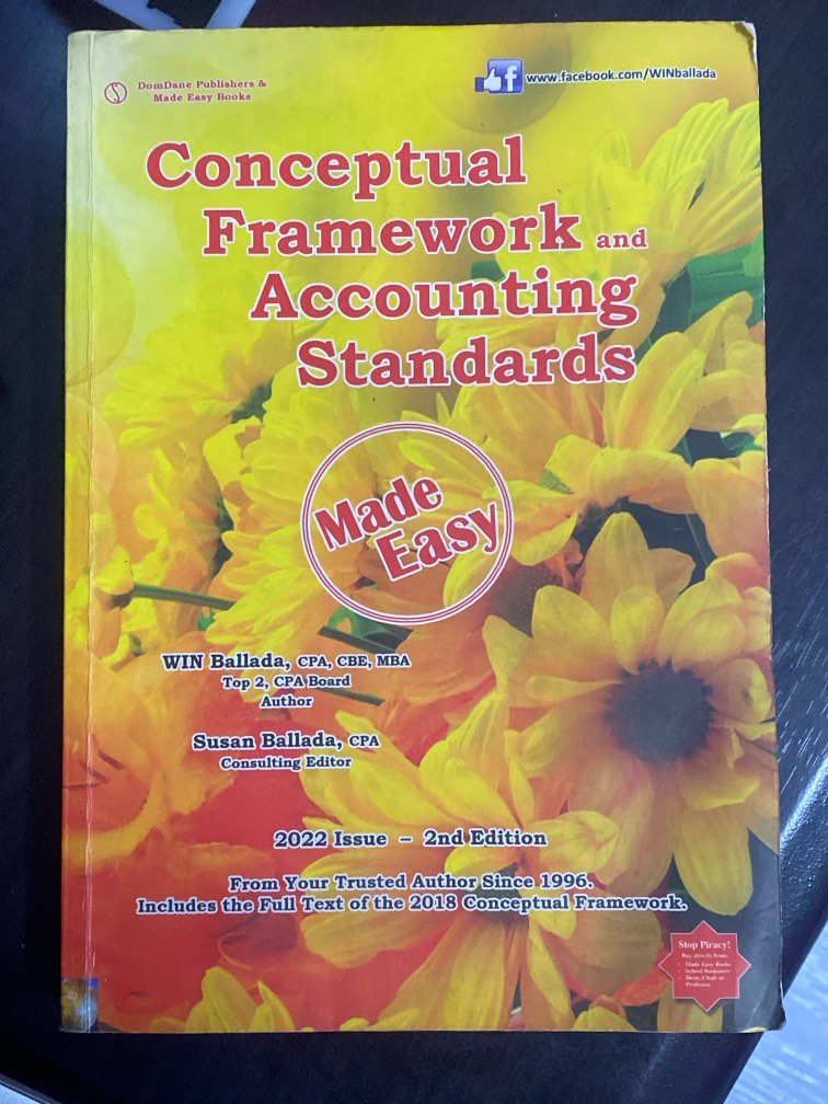 Conceptual Framework and Accounting Standards by Win Ballada (made easy ...
