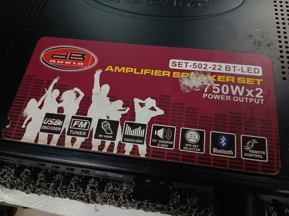 dBAUDIO EQ-AMP-302-106BT Digital Stereo Mixing Amplifier, Audio ...