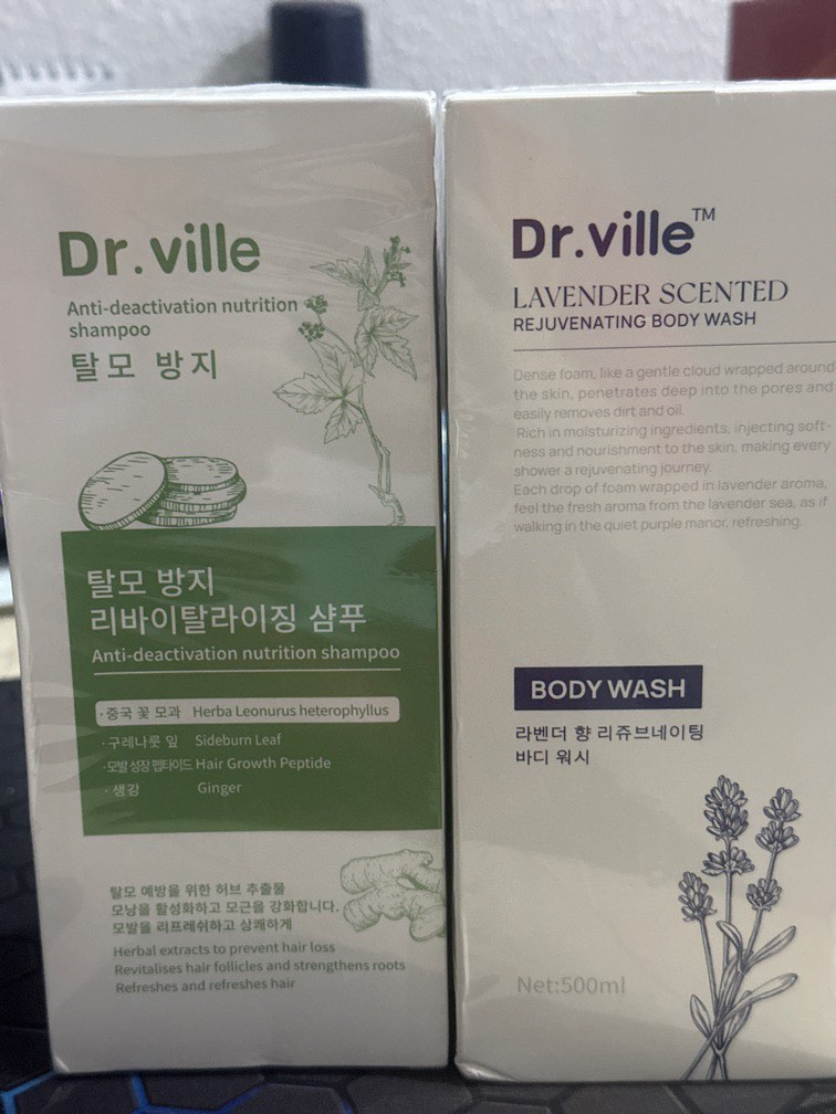 Dr.ville Hair Care Shampoo and Bathing 500ml, Beauty & Personal Care ...