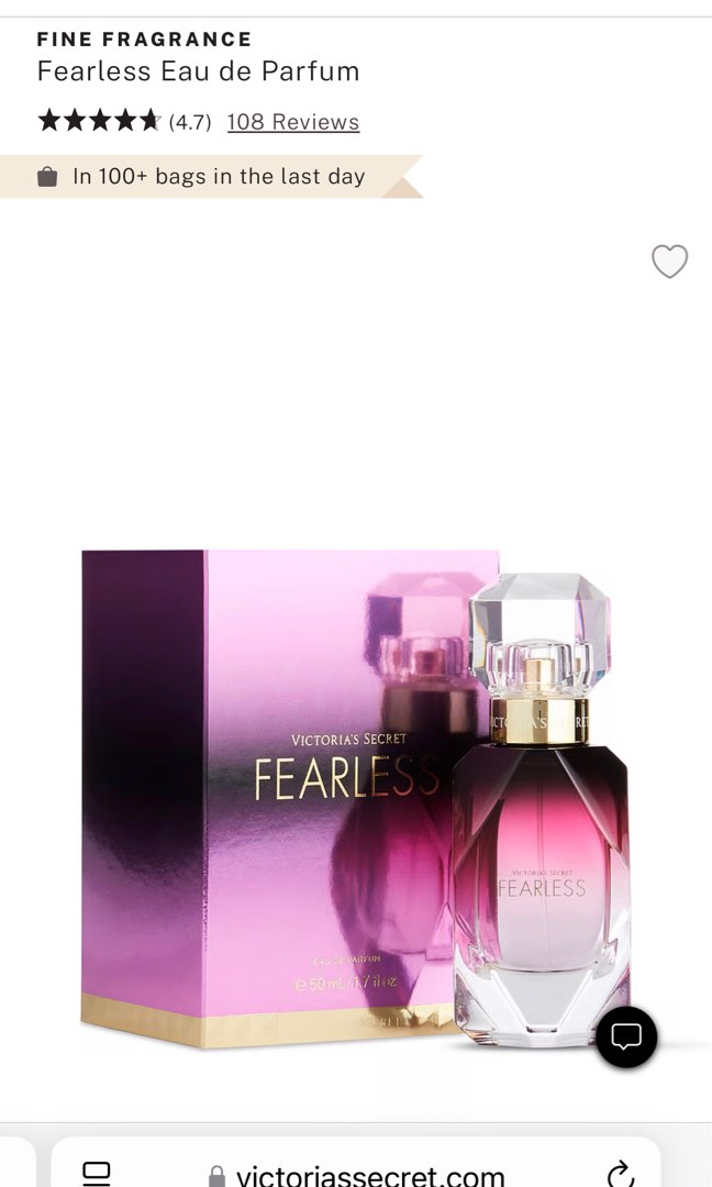 Fearless Eau de Parfum by Victoria Secret 1.7 fl. oz, Beauty & Personal ...