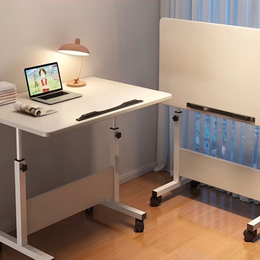Foldable Study Table | Rolling Office Table | Mobile Writing Desk | Adjustable Laptop Desk ...