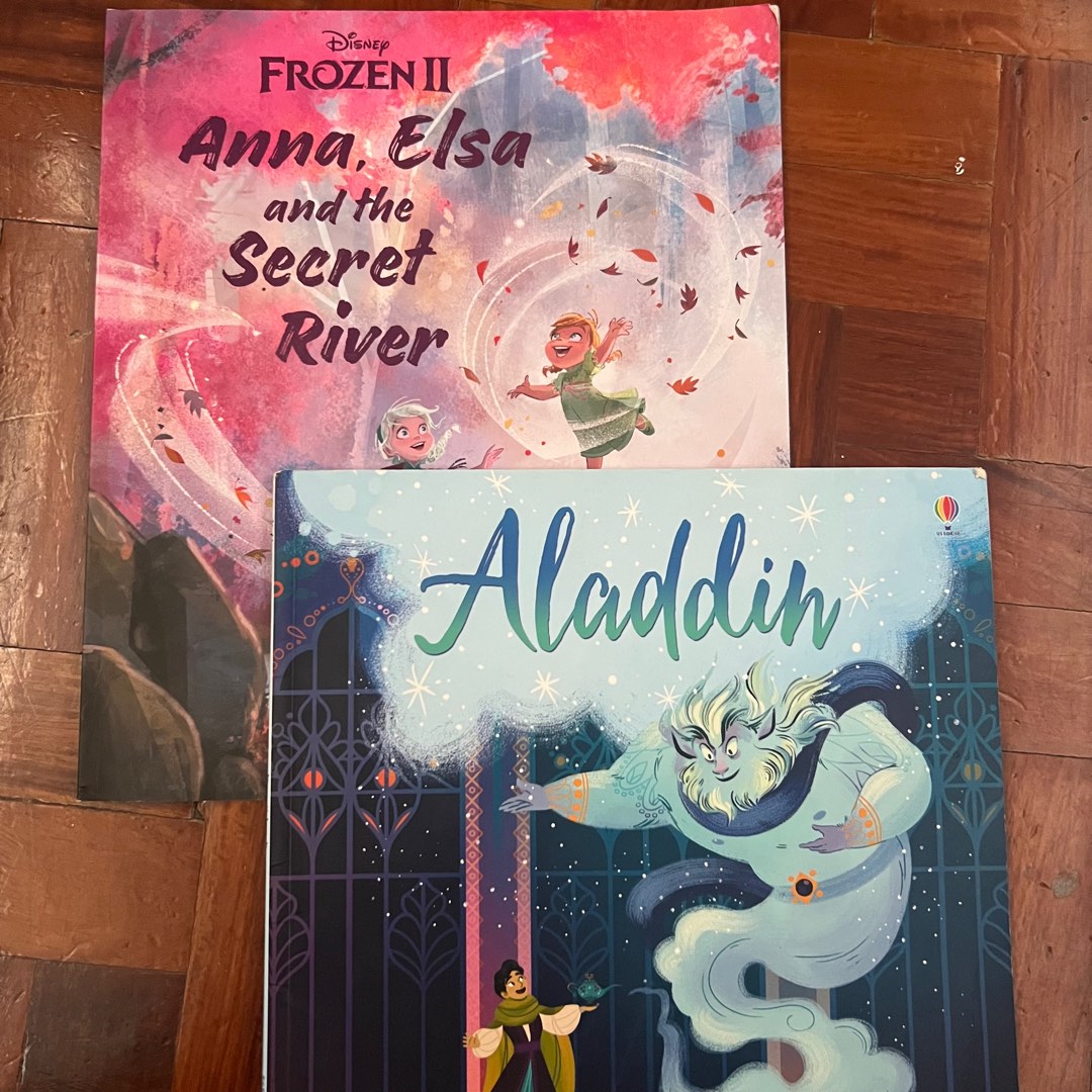 Frozen and Aladdin Picture Book Bundle, Hobbies & Toys, Books ...